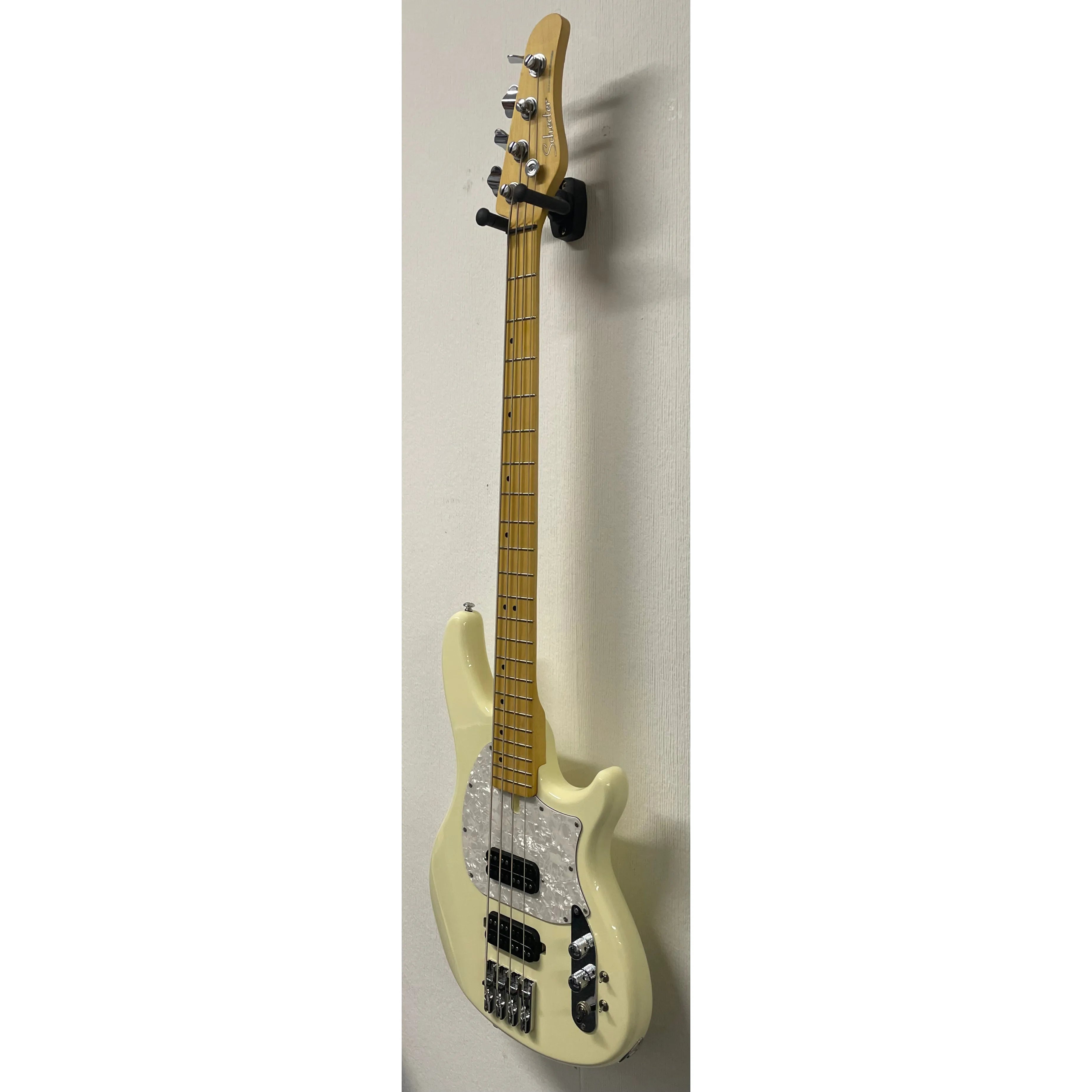 Schecter CV-4 Electric Bass Guitar in Ivory Pre-Owned – The Music Bank